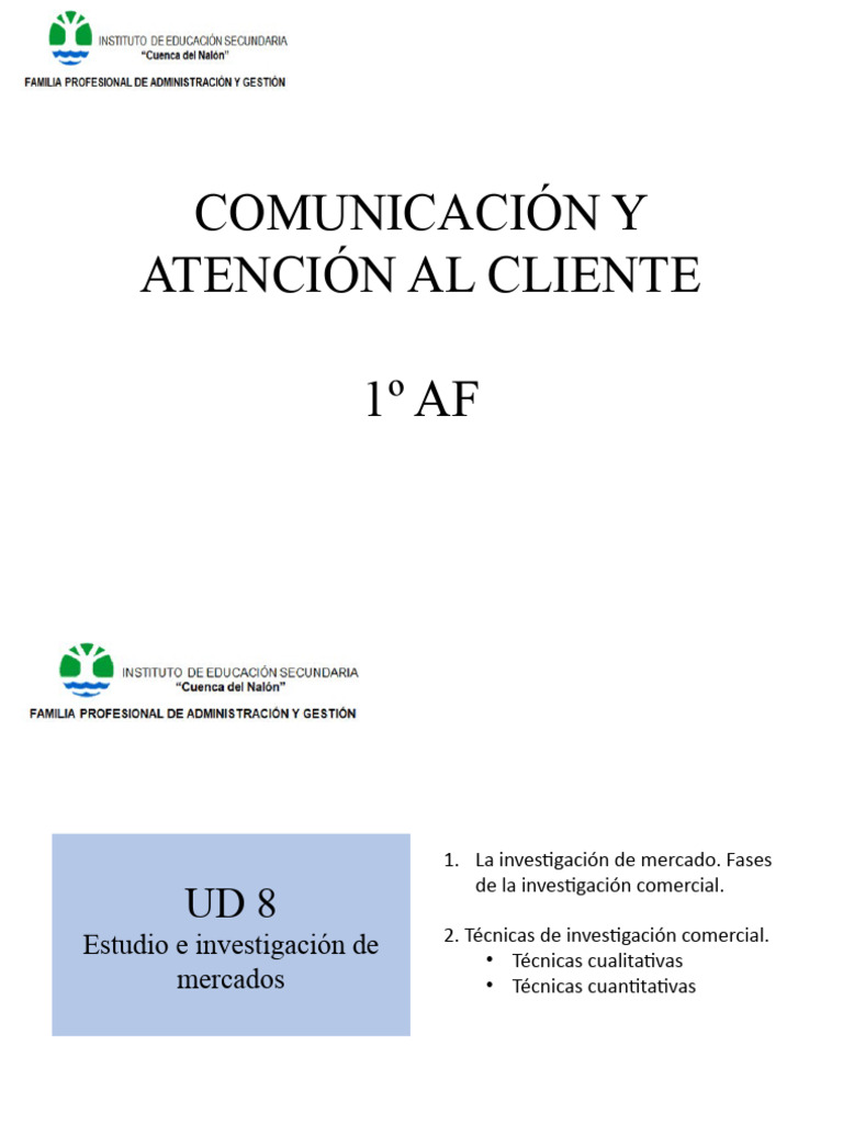 Presentación UD8 | PDF | Cuestionario | Metodología de encuesta