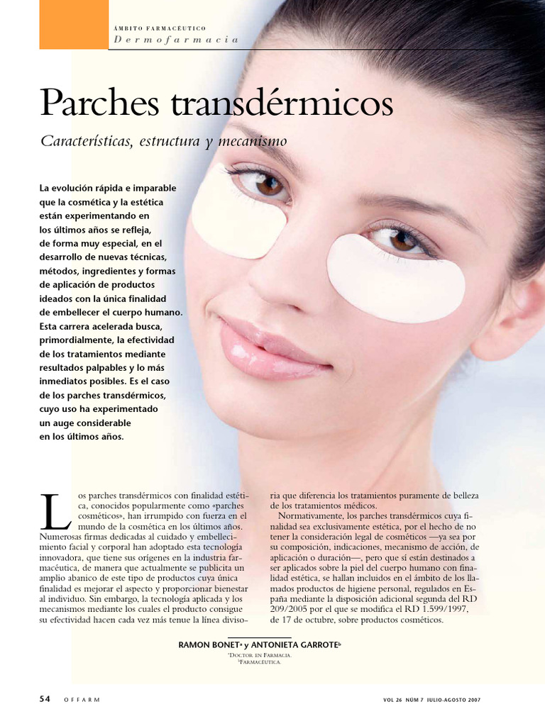 Parches Transdérmicos Estéticos: Guía Completa | PDF | Piel