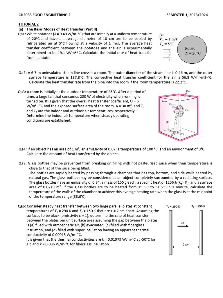 Tutorial 2 Solution | PDF | Heat Transfer | Thermal Insulation
