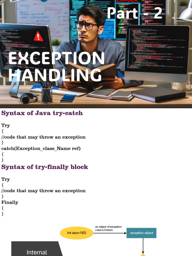15.multiple Catch, Nested Try and Throw | PDF | Reserved Word | Java (Programming Language)