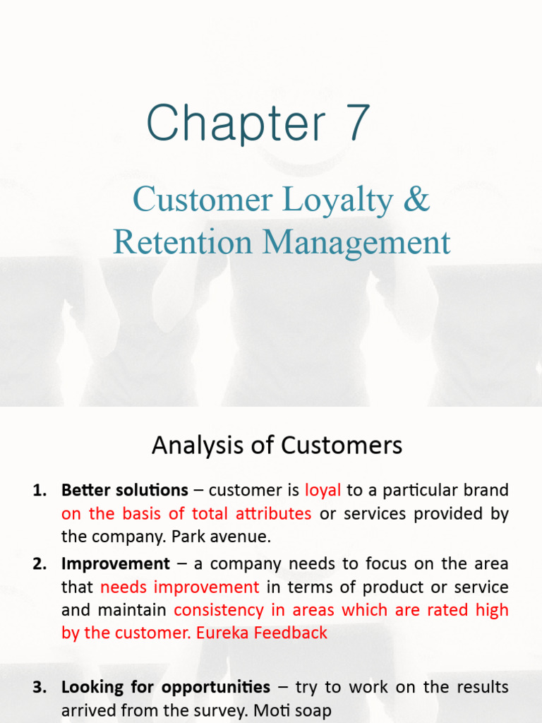 Customer Loyalty & Retention Management | PDF | Strategic Management ...