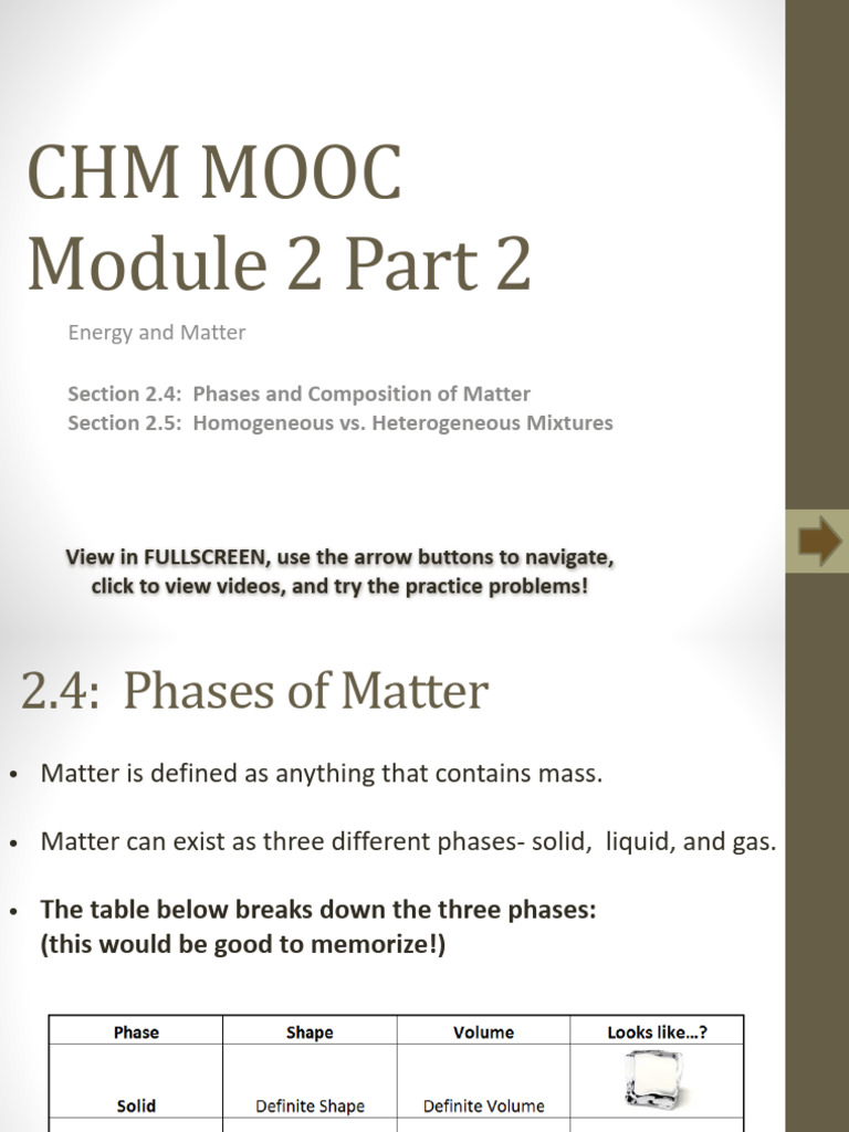 MOOC Module 2 Part 2 - FA21 | PDF | Mixture | Matter