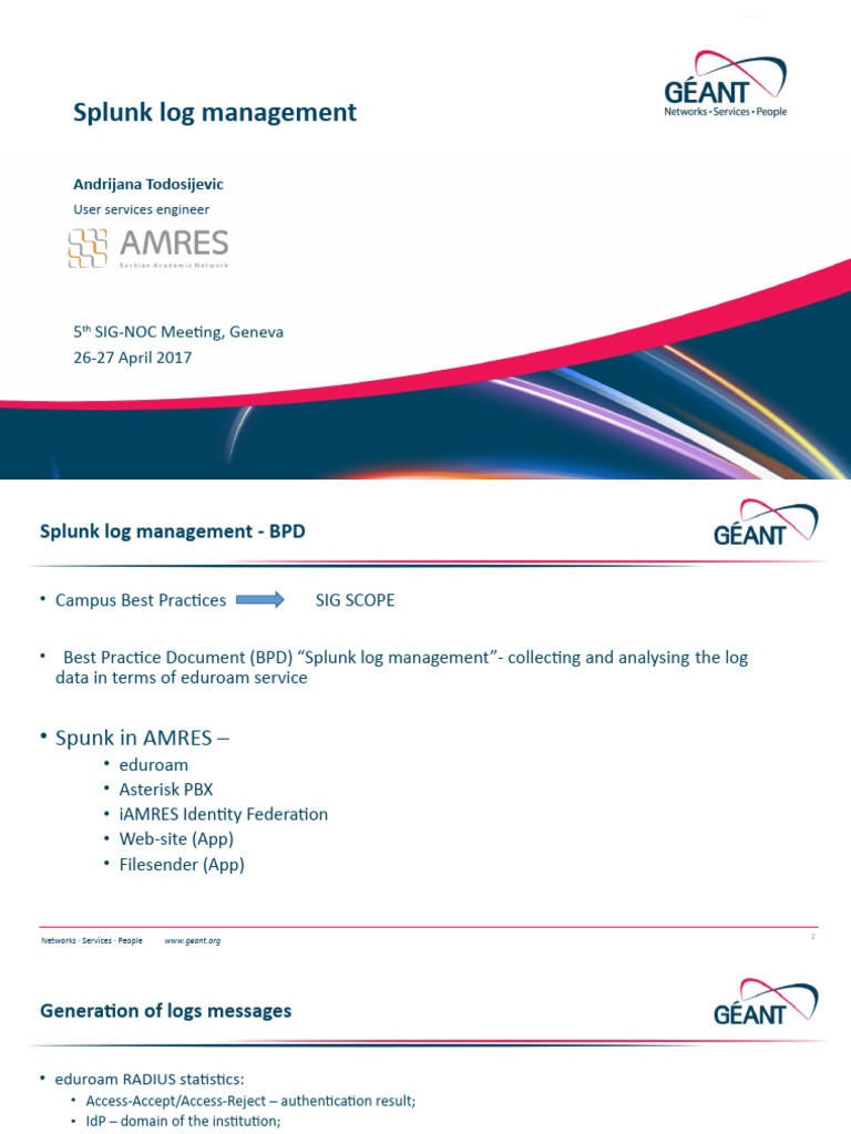 Splunk Log Management-Andrijana Todosijevic | PDF | Radius | Cyberspace