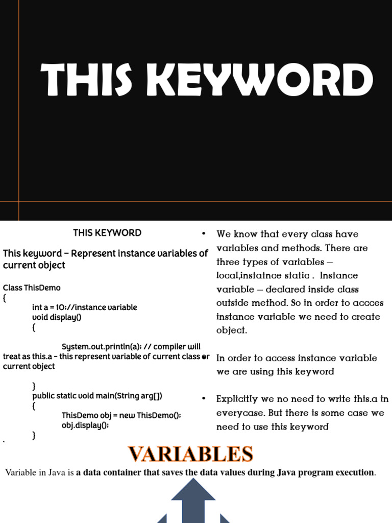 8.this Keyword, Constructors, Static Members, Encapsulation | PDF | Constructor (Object Oriented ...