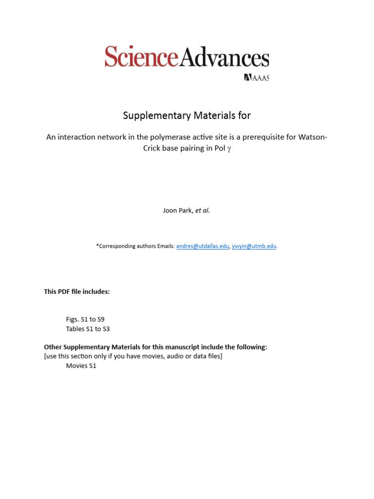Park r853x Sciadv Si Final3 1 | PDF | Mutation | Ligand