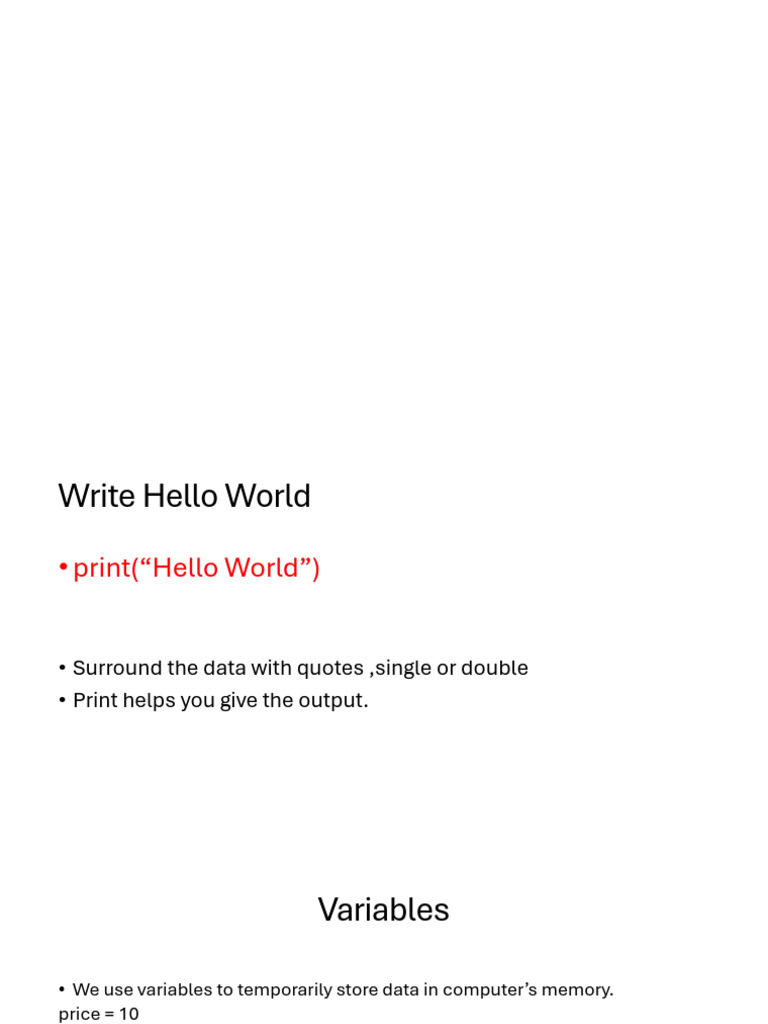 P YTHON | PDF | Boolean Data Type | Variable (Computer Science)