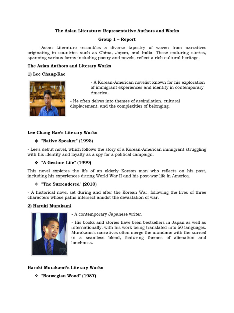 The Asian Literature | PDF