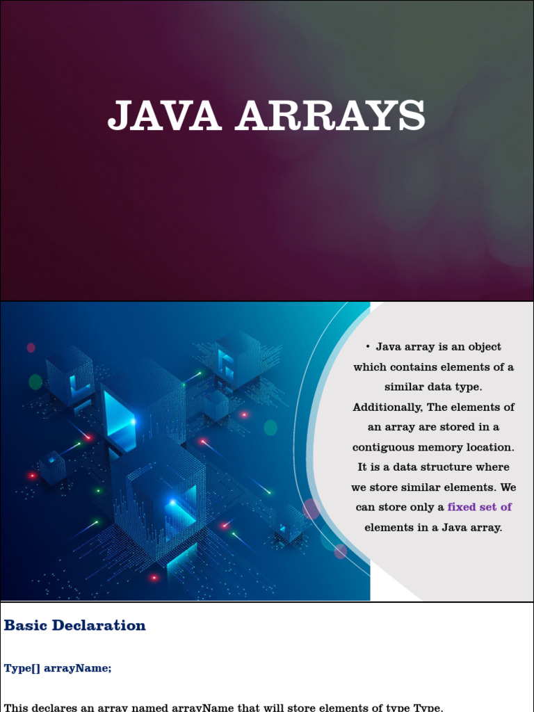 3arrays And Operators Pdf Data Type Integer Computer Science