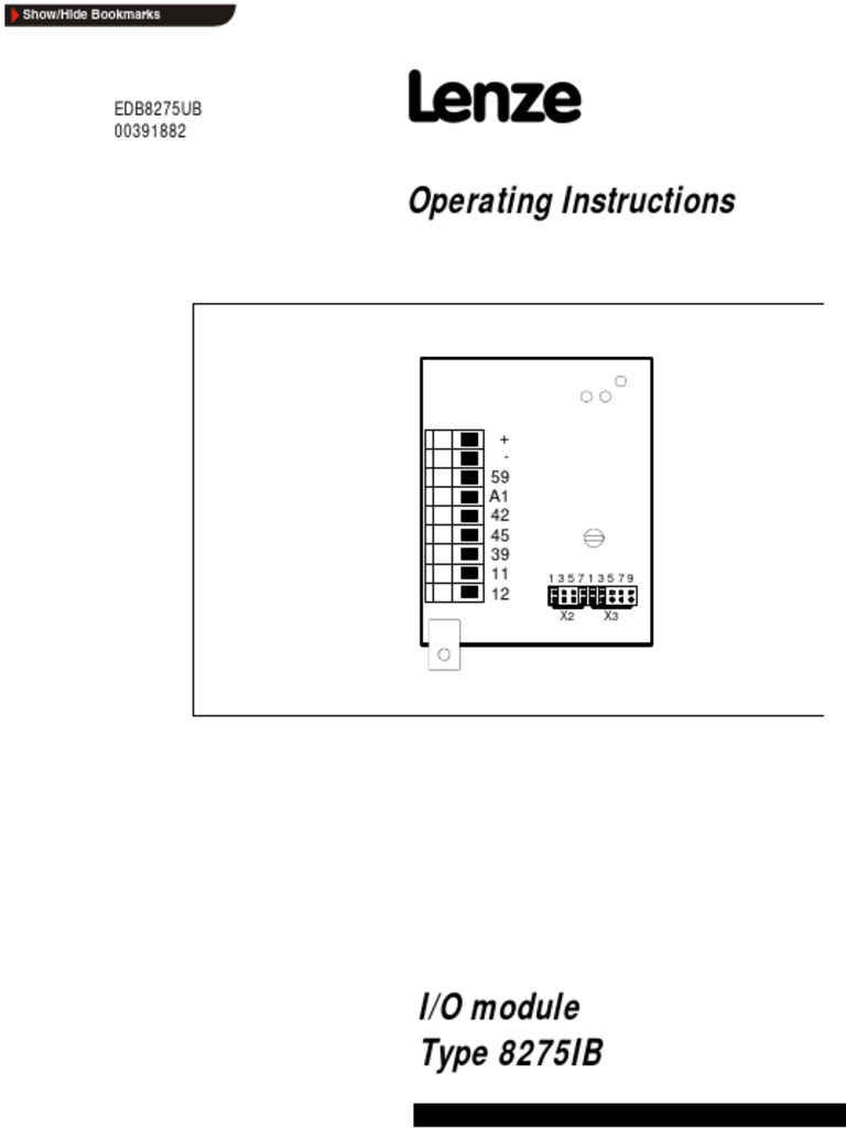 Ba e8275ib Io Module 0896 En | PDF | Programmable Logic Controller | Input/Output