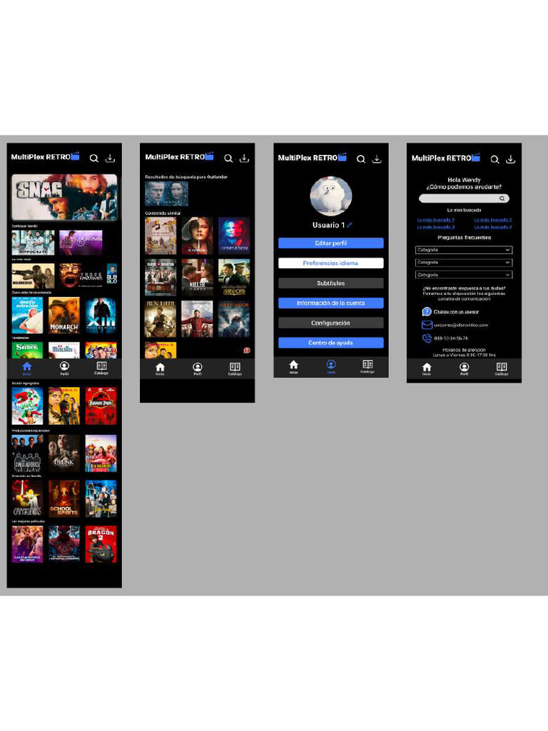 Multiplex Retro Desktop and Mobile | PDF