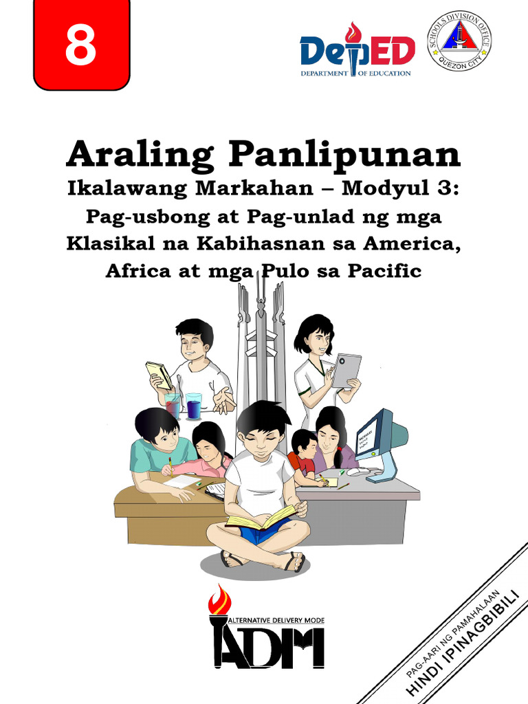 AP 8 - Q2 - Module 3 - Kabihasnan Sa America, Africa at Mga Pulo Sa Pacific - v5 | PDF