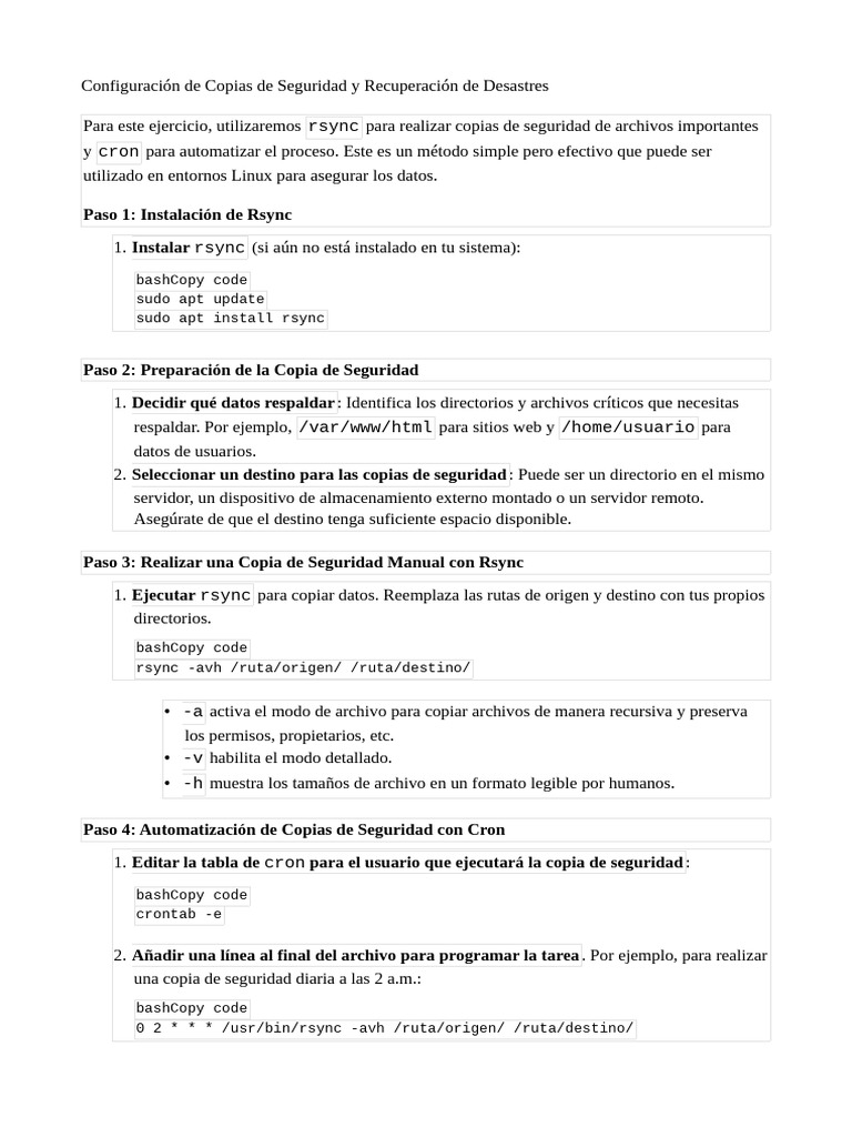 Copias de Seguridad y Clonacion de Servidores | PDF | Informática ...
