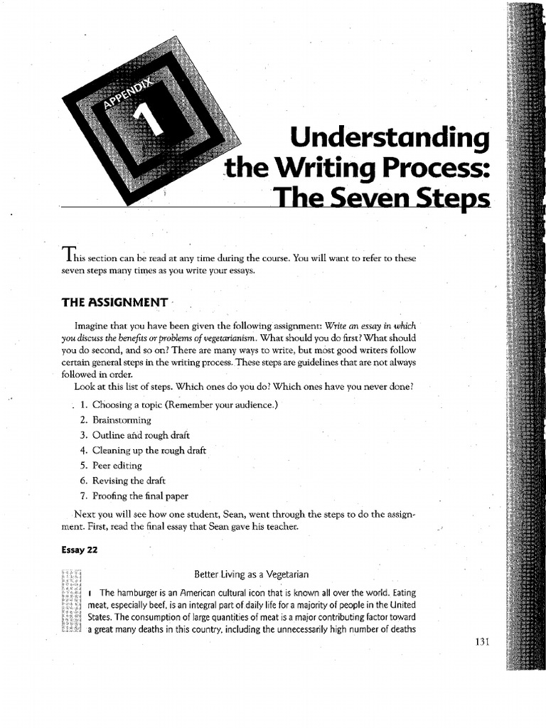 05 Folse Et Al Great Essays Appendix 1-The Writing Process | PDF