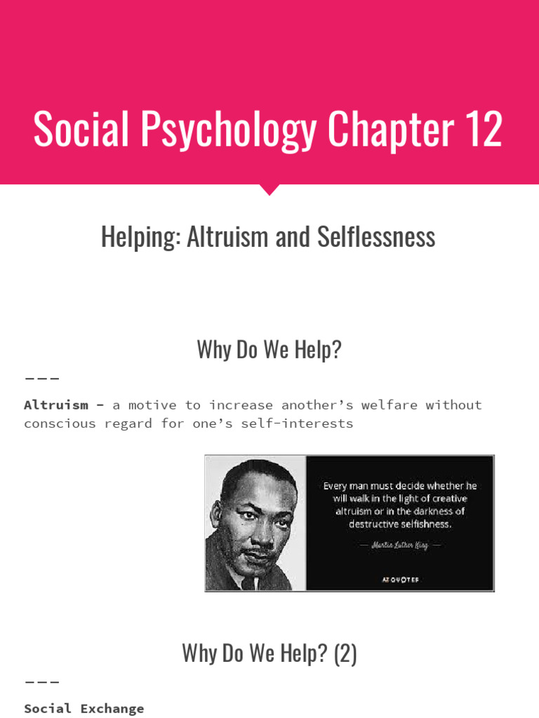 Empathy and Altruism in Helping Behavior | PDF | Altruism | Empathy