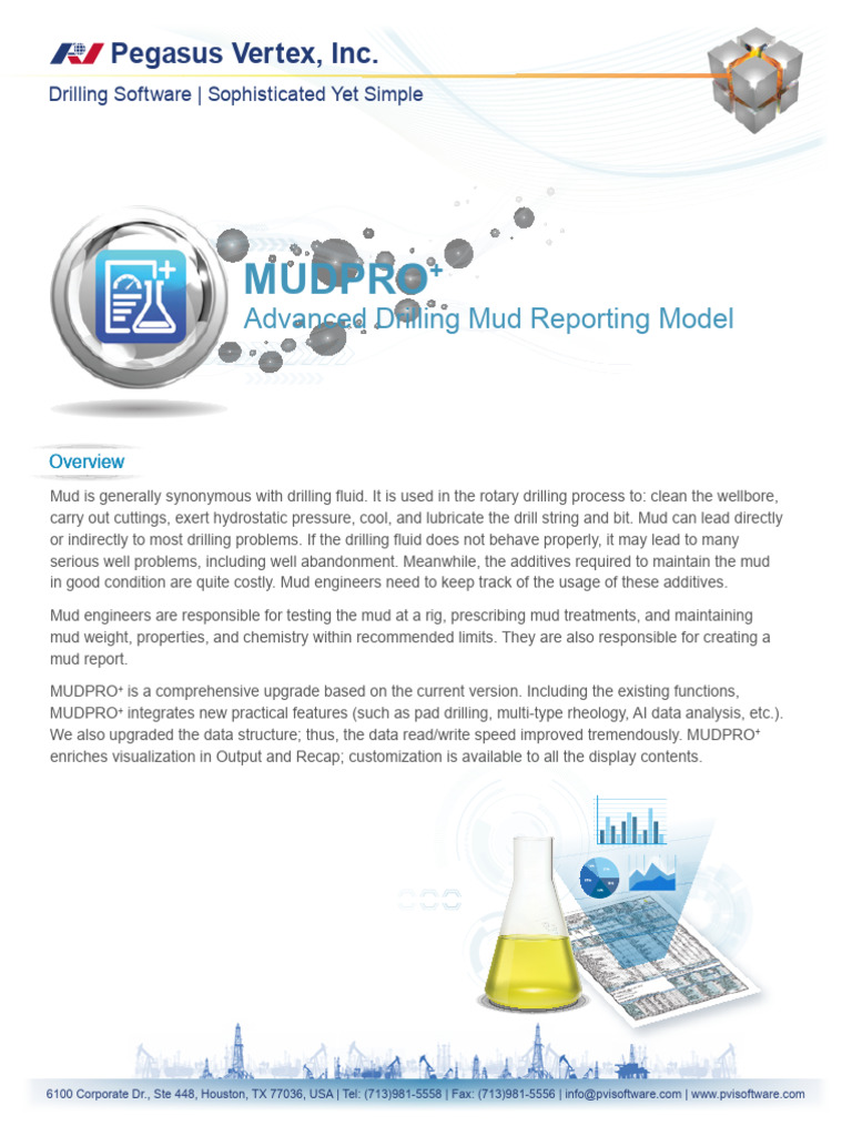 MUDPRO Plus-Advanced Drilling Mud Reporting Model | PDF | Central ...