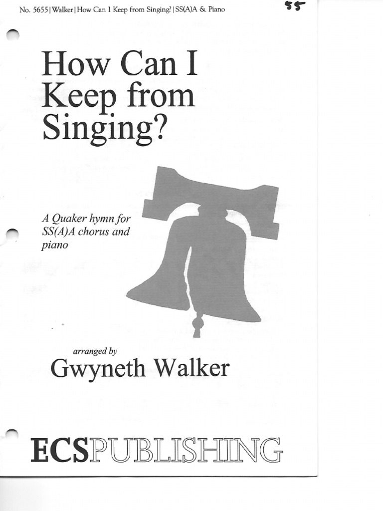 How Can I Keep From Singing Pdf
