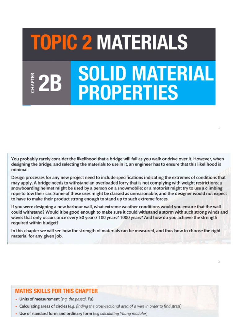 Solids Materials As | PDF | Deformation (Engineering) | Young's Modulus