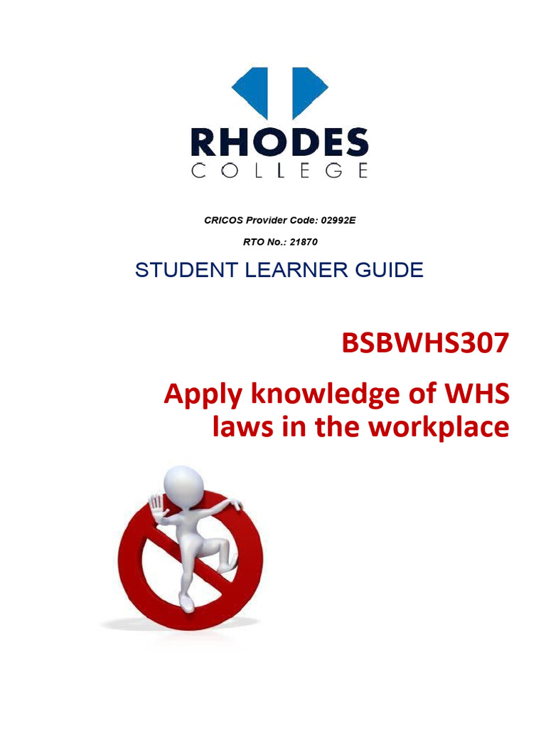 WHS Compliance Guide for Students | PDF | Occupational Safety And ...
