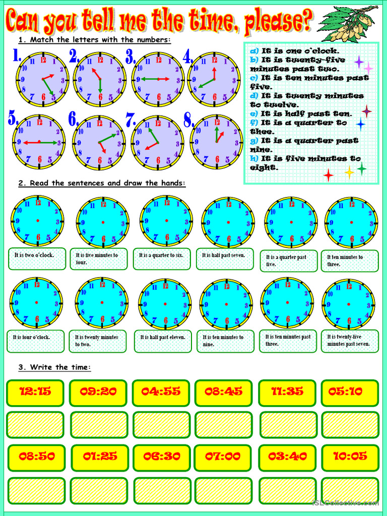Can You Tell Me The Time, Please | PDF