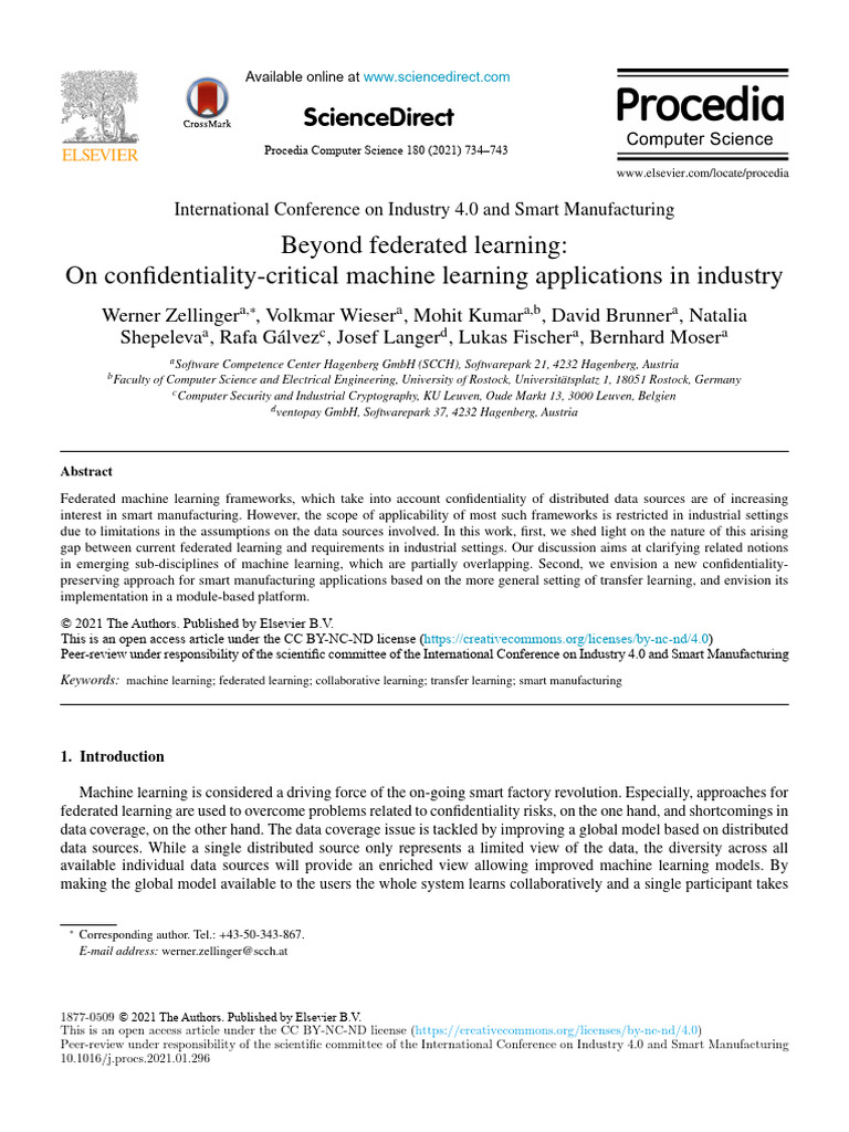 Beyond federated machine learning | PDF | Machine Learning | Data