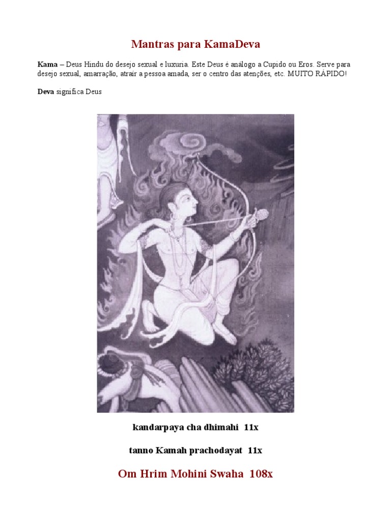 Hinduísmo KamaDeva Mantras | PDF