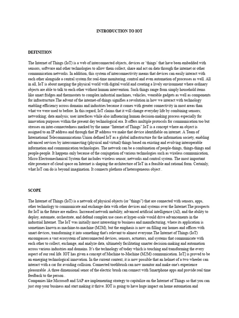 iot ml | PDF | Internet Of Things | Analytics