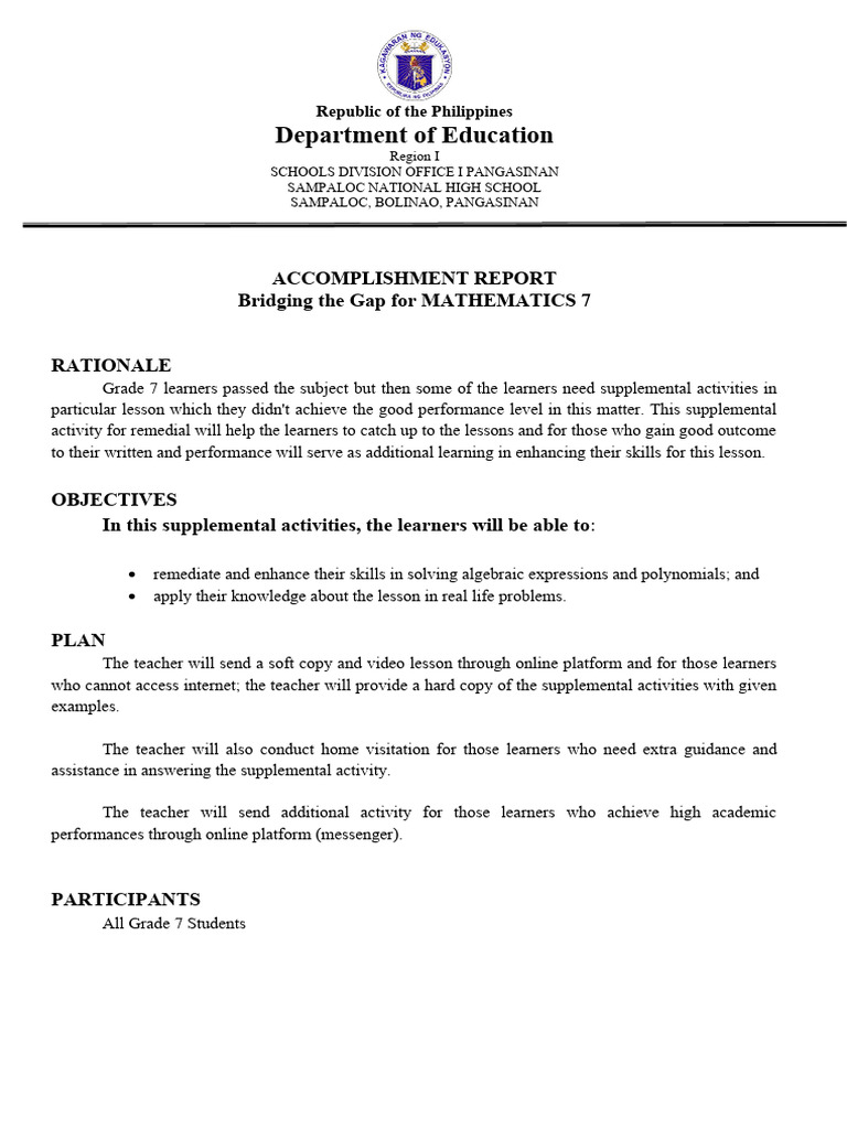 Bridging The Gap 2ND 7-1 | PDF | Equations | Polynomial