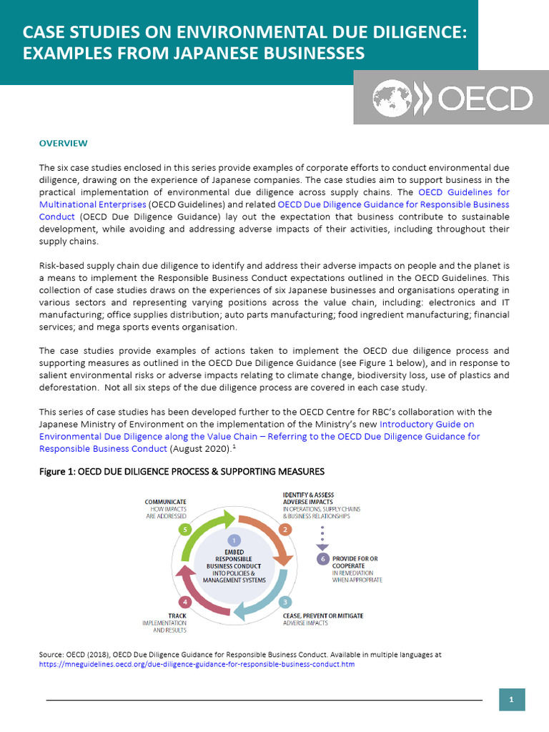 Case Studies On Environmental Due Diligence English Version | PDF | Due ...