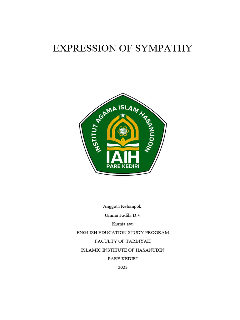 Expression of Sympathy | Download Free PDF | Sympathy