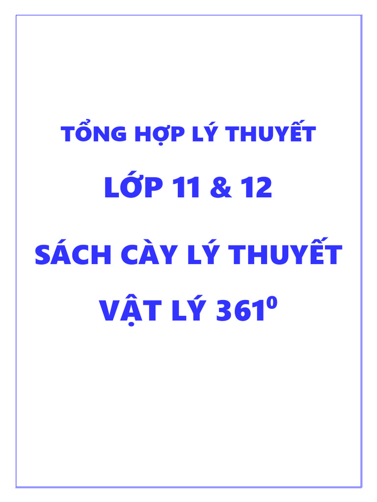 Tổng Hợp Lý Thuyết 361 | PDF