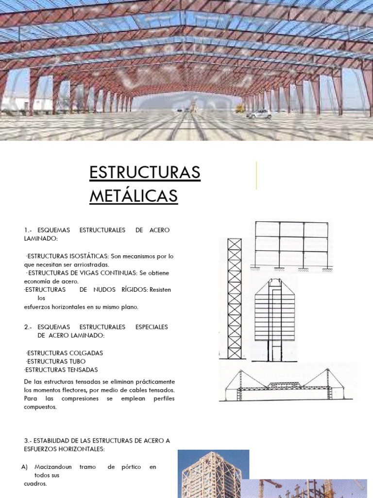 Estructuras Metálicas de Acero | PDF | Viga (Estructura) | Braguero
