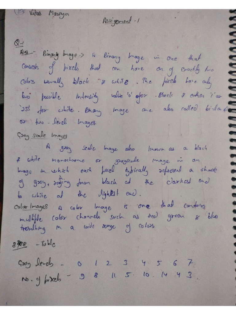 Assignment 1 Computer Vision | PDF