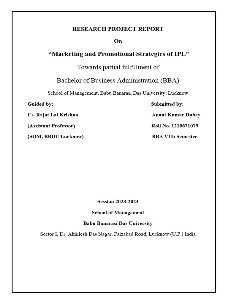 Marketing and Promotional Strategies of WPL | Download Free PDF | Marketing | Business Economics