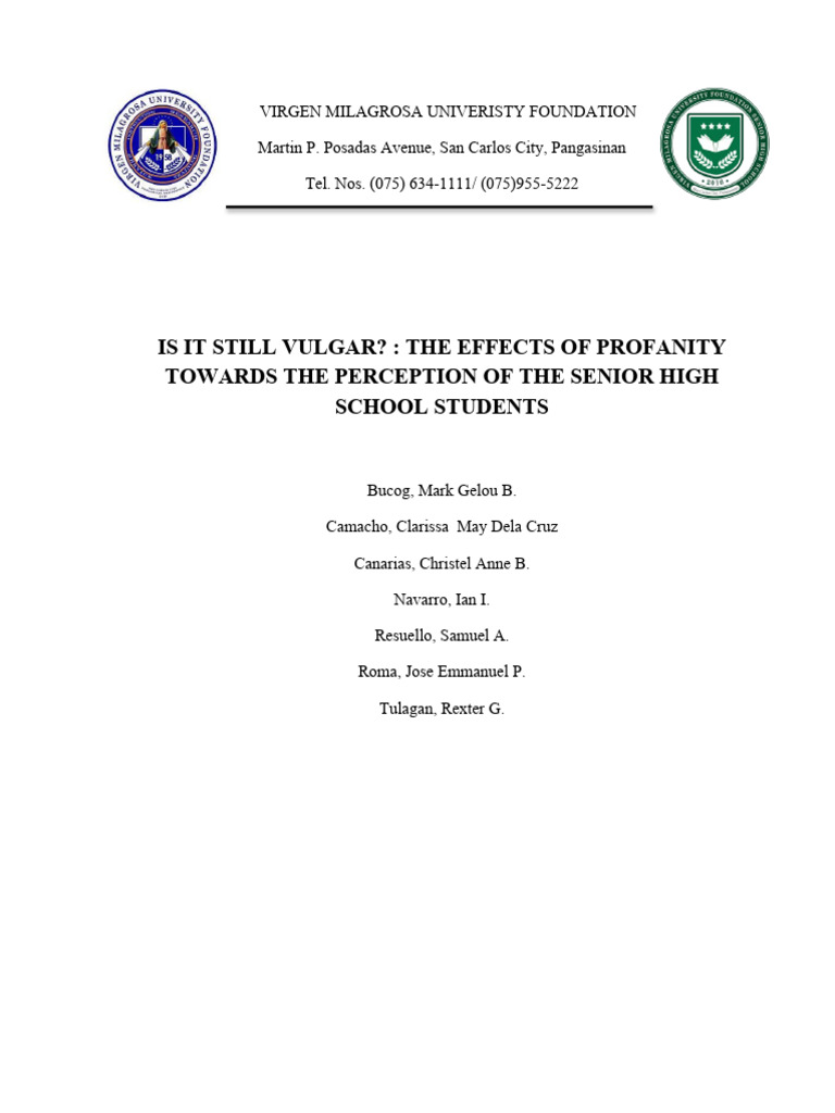 Humss 1 Group 1 Chapters 1 3 Full | PDF | Profanity | Utilitarianism