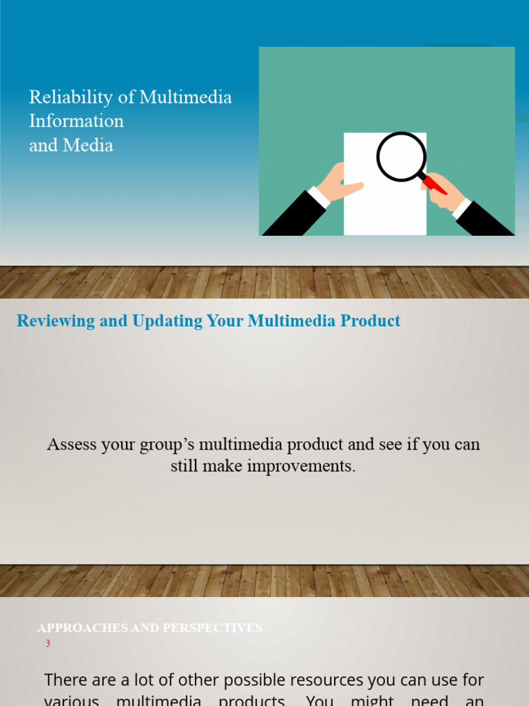 Reliability of Multimedia Information and Media | PDF