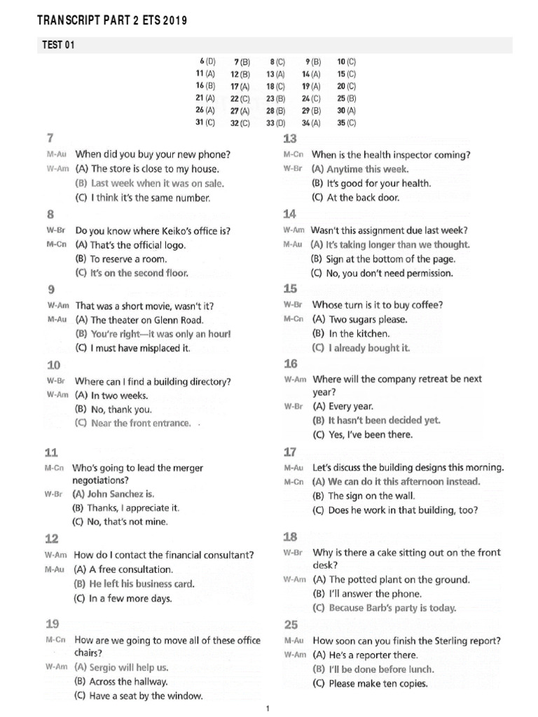 Script Part 2 Ets 2019 | PDF