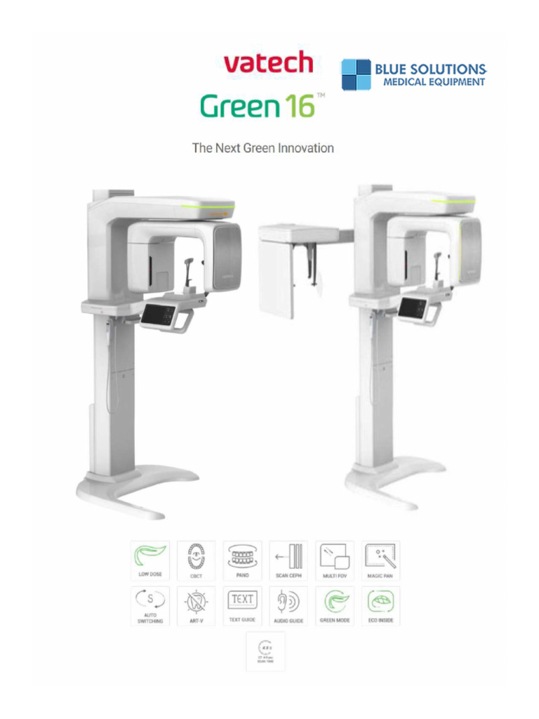 Vatech Green 16 CBCT Dental X Ray Brochure | PDF