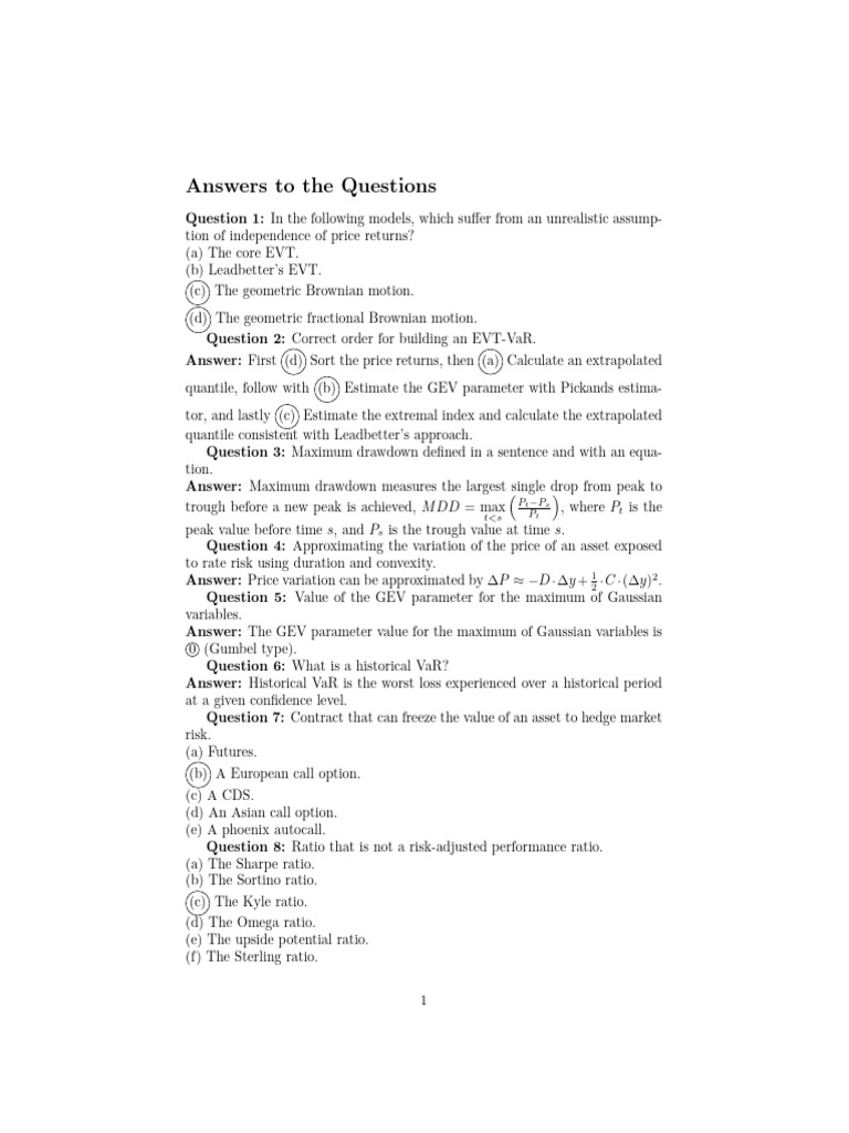 Market Risk | PDF | Applied Mathematics
