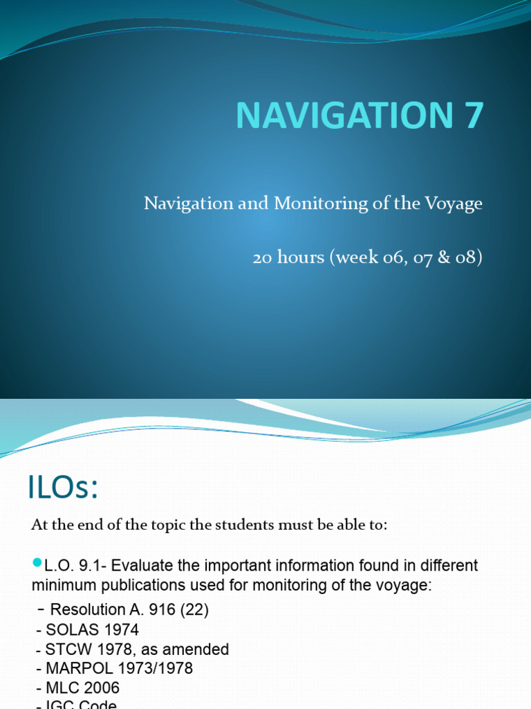 Navigation 7 Semi Final | PDF | Navigation