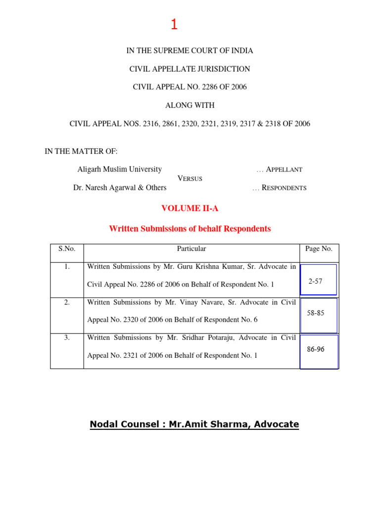 Legal Battle Over AMU's Status | PDF | Constitution | Parliament Of ...