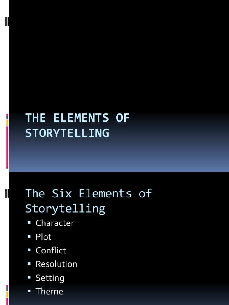 The Elements of Storytelling | PDF | Typefaces | Plot (Narrative)