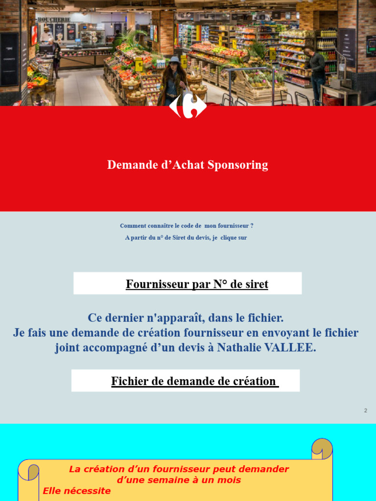 Demande D'achat Sponsoring | PDF