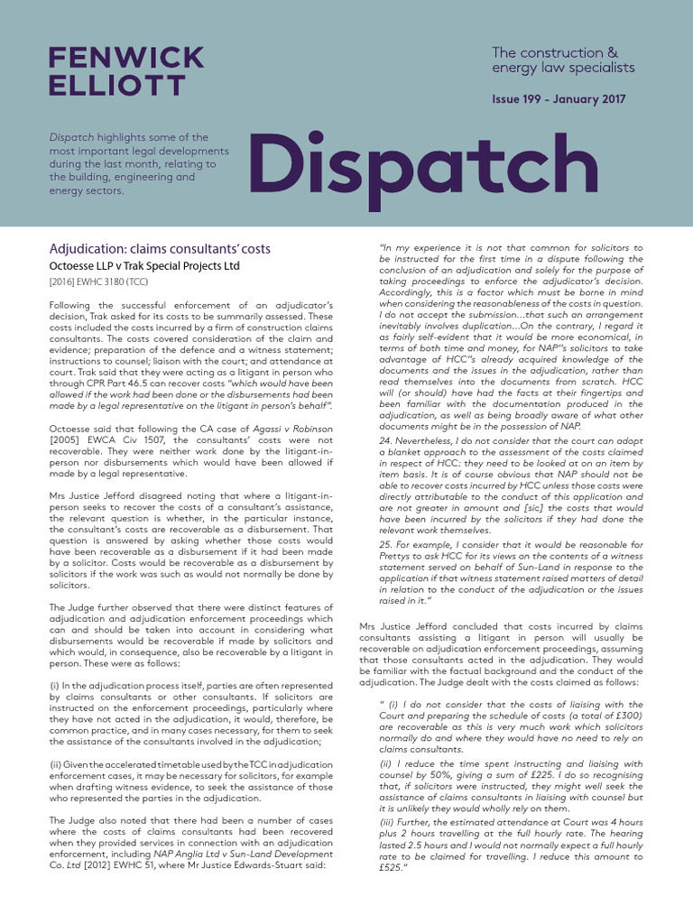 dispatch_issue_1996 | PDF | Damages | Adjudication