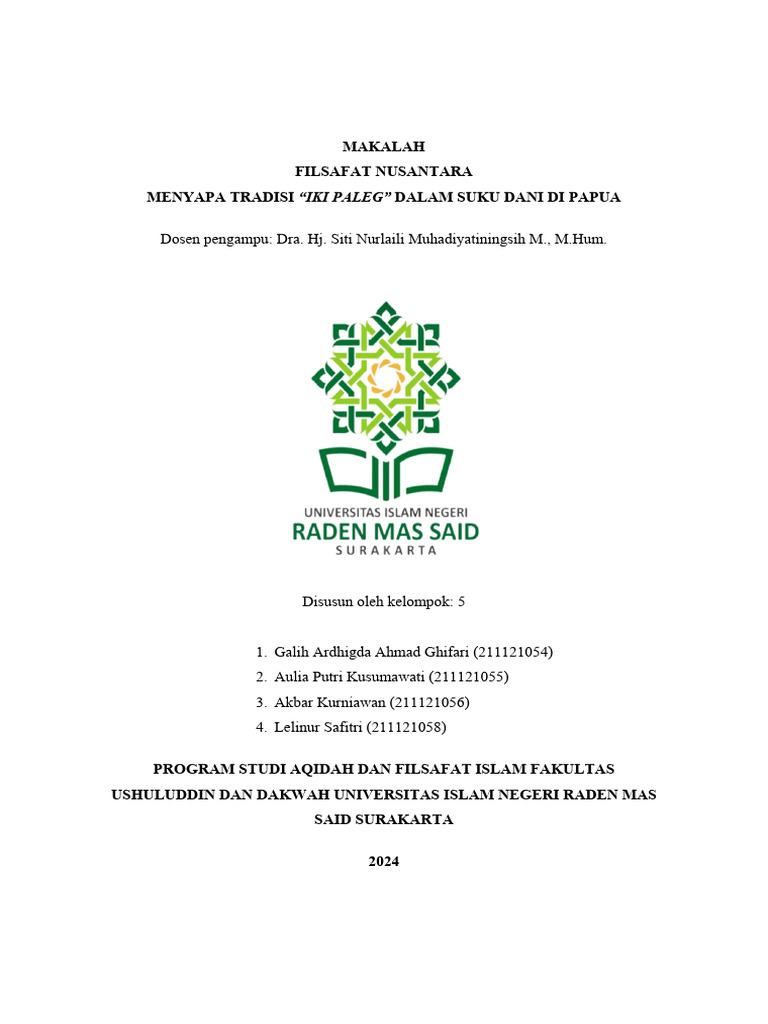 Tradisi Iki Paleg Suku Dani Papua | PDF | Ilmu Sosial | Kajian Bahasa Asing
