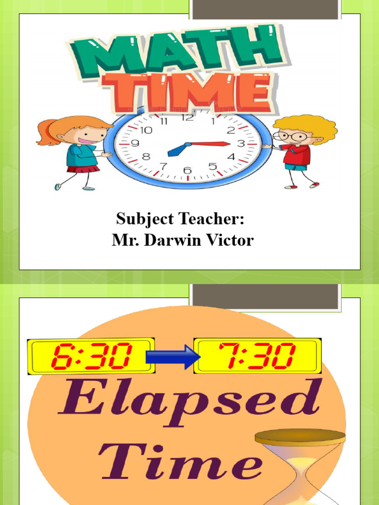 PPT MATH 4 Lesson 15 - Elapsed TIME | PDF | Units Of Measurement ...