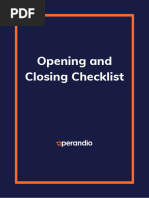 Bar Check List | PDF
