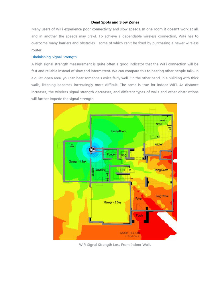 Dead Spots and Slow Zones | PDF | Wi Fi | Wireless Network