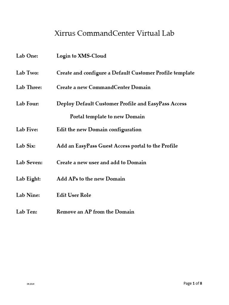 CommandCenter Virtual Lab 1219 | PDF | Wi Fi | Login