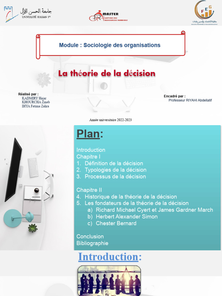 Exposé Sur La Théorie de La Décision | PDF | Rationalité | Science