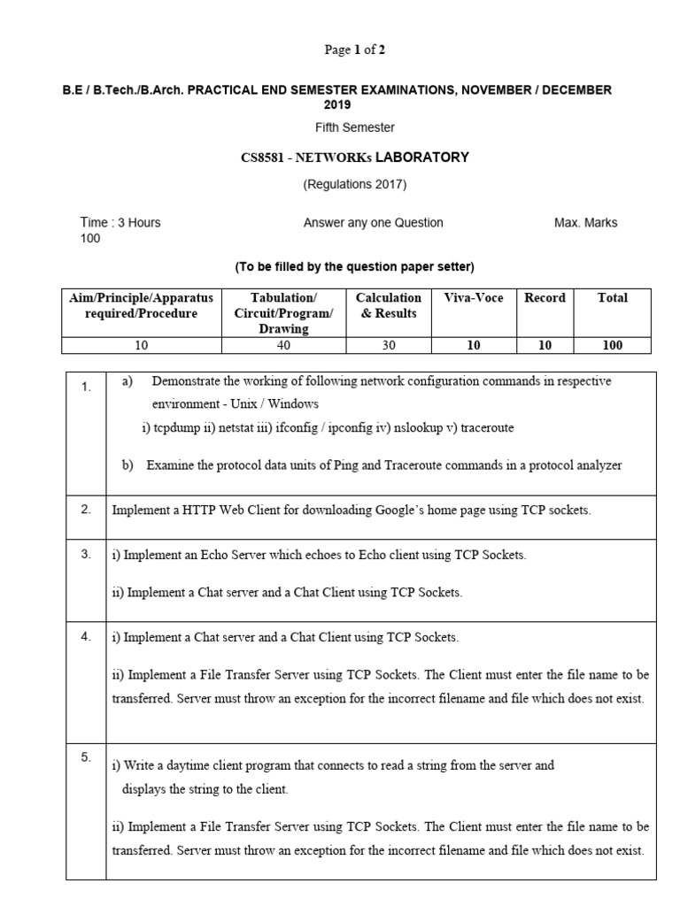 CS8581 3 | PDF | Transmission Control Protocol | Computer Network
